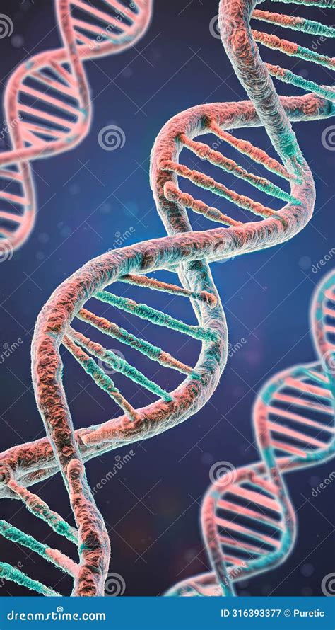 3d Rendered Dna Strand Simulation Stock Illustration Illustration Of Life Graphics 316393377