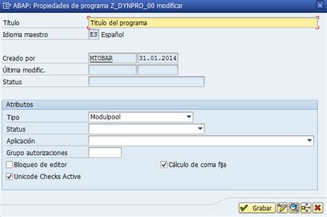 como crear un dynpro básico en abap abap fácil para mi
