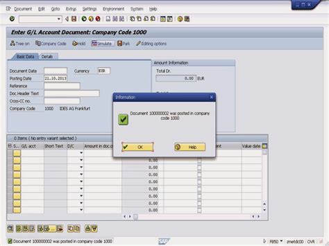 青蛙SAP分享 Froggy s SAP sharing TERP10 10 Unit 3 Exercise 6 SAP Financials Basics Post Journal