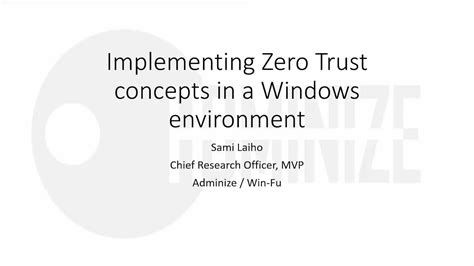 Implementing Zerotrust In A Windows Environment Day 1 Winfu Dojo