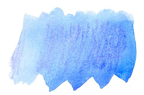 고립 된 흰색 바탕에 블루 수채화 얼룩입니다 흰색 배경에 고립에 손으로 그린 오 점입니다 그리기에 대한 스톡 사진 및 기타