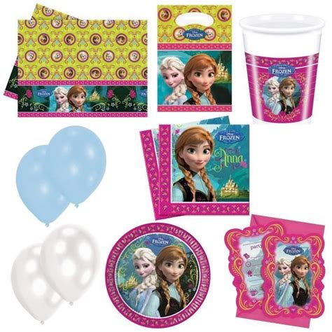 Kit Anniversaire Complet Reine Des Neiges Achat Vente Kit De Decoration Cdiscount