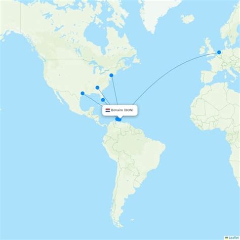 Bonaire Bon Flight Routes And Destinations Flight Routes