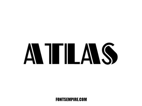 Atlas Font Free Download Fonts Empire