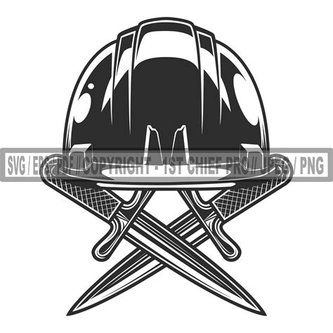 Helm Svg Hard Hat Svg Mit Dolch Svg Und Messer Svg Helm Eps Tool Svg