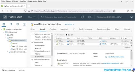 Create And Manage Alarms In The Vsphere Client On Vmware Vsphere 67