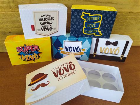 Caixa Dia dos Avós doces Elo Produtos Especiais