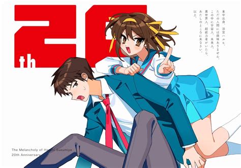 Suzumiya Haruhi And Kyon Suzumiya Haruhi No Yuuutsu Drawn By Mochoeru