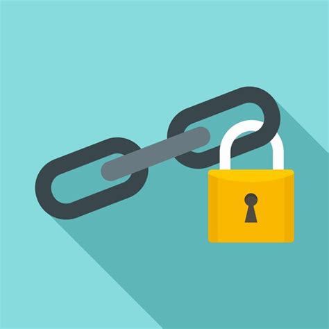 Premium Vector Secured Lock Icon Flat Illustration Of Secured Lock