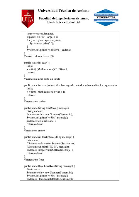 SOLUTION Ejercicios De Java Studypool