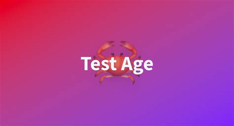 Test Age A Hugging Face Space By Smtsead