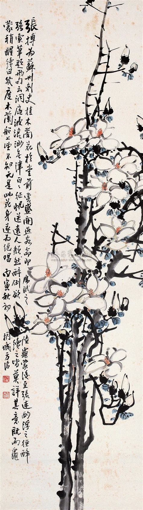木兰花水墨画木兰水墨画 伤感说说吧