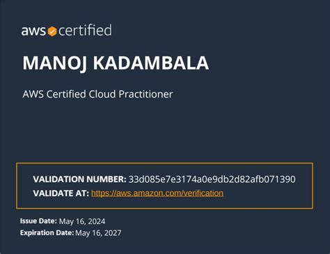 Manoj Kadambala On Linkedin Aws Cloudpractitioner Certification