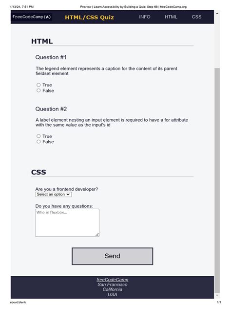 Preview Learn Accessibility By Building A Quiz Step 68 Pdf