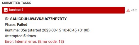 Coordinate System Export Image Error Internal Error Error Code