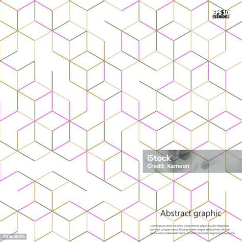기하학적 패턴 그래픽 일러스트입니다 프로세서와 칩 공학 기술 마더보드 및 컴퓨터 디자인 벡터 일러스트 레이 션 Eps10 벡터 일러스트입니다 입방체에 대한 스톡 벡터 아트