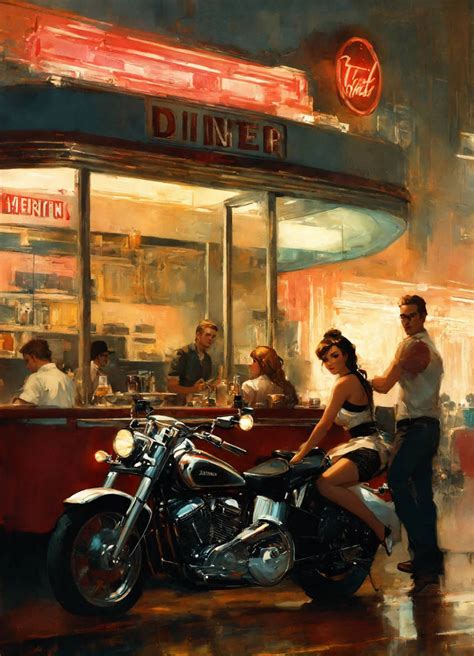 American Motorcycles Pin Up Illustration 042 By Art Depo On Deviantart