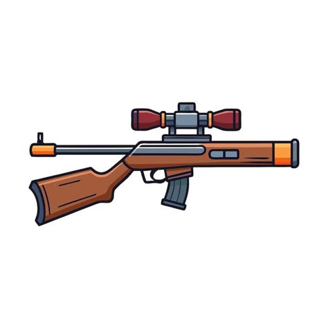 Illustration Of Gun With Bullet Premium Ai Generated Vector
