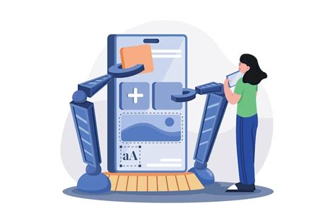 Premium Vector Mobile Ui Design Illustration Concept On White Background