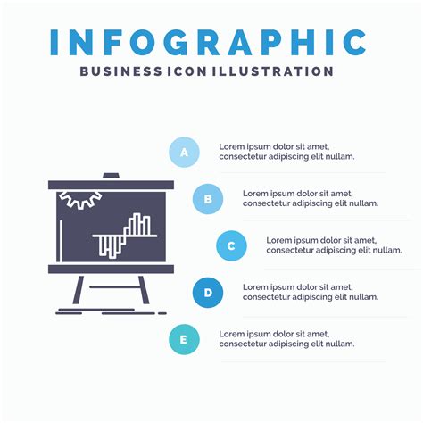 Business Chart Data Graph Stats Infographics Template For Website And Presentation Glyph