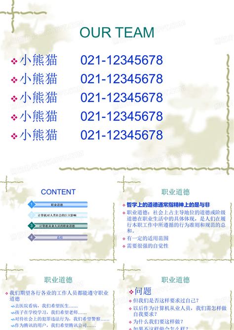 计算机从业人员应具备的职业道德ppt模板下载编号qvvavzrb熊猫办公