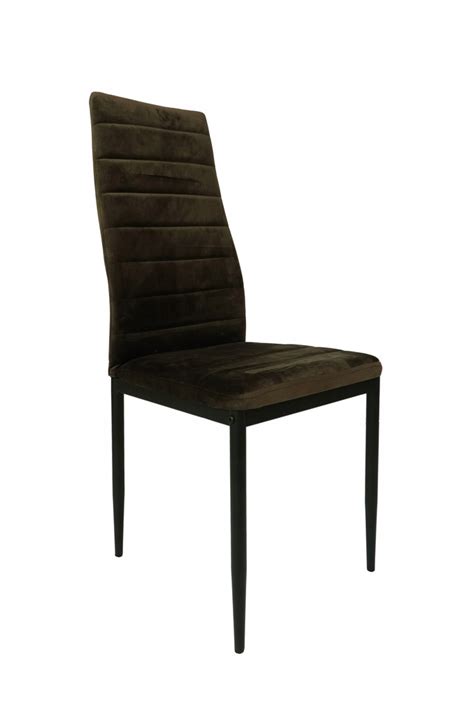 Zestaw 4x KrzesŁo Tapicerowane Fado Welur BrĄz 10173843323