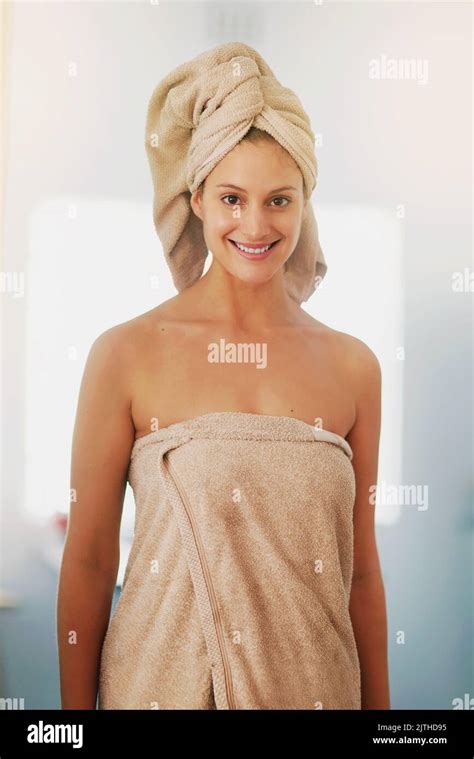 Starting Her Day Fresh And Clean Portrait Of A Woman Wrapped In Towels