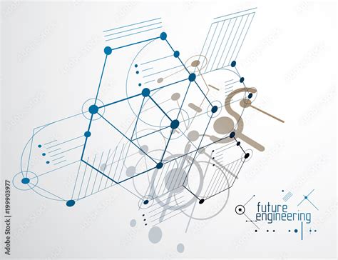 Vettoriale Stock Vector Industrial And Engineering Background Future