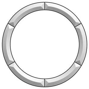 16 Delphi Superior Bevel Border Corners