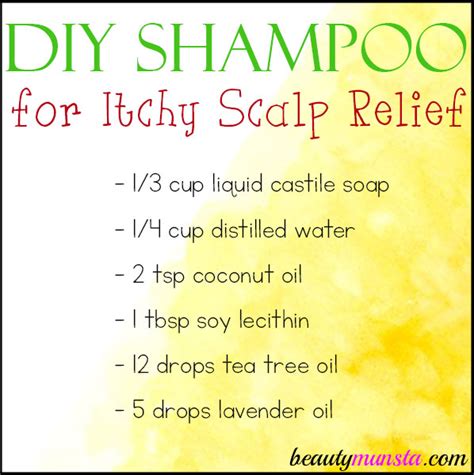 Diy Itchy Scalp Shampoo Beautymunsta Free Natural Beauty Hacks And