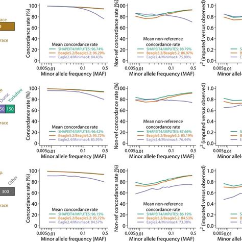 Comparison Of Software Combinations For Imputation A Concordance Rate