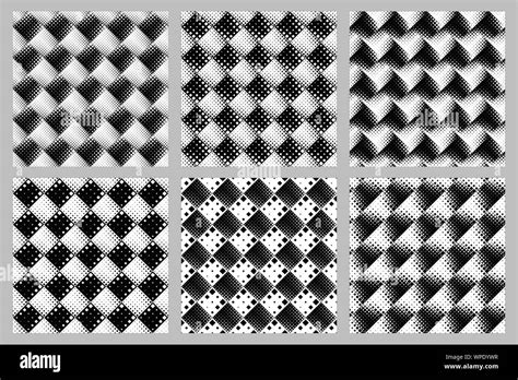 Seamless Geometrical Abstract Square Pattern Background Collection Vector Graphic Designs