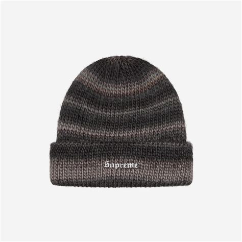 슈프림 옴브레 스트라이프 비니 블랙 22fw Supreme Kream