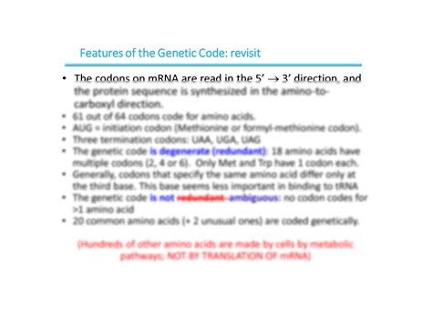 Methionine Codon
