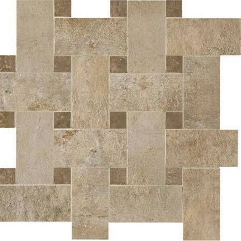 Approach Taupe Intreccio Mosaic 13x13 Pan American Ceramics