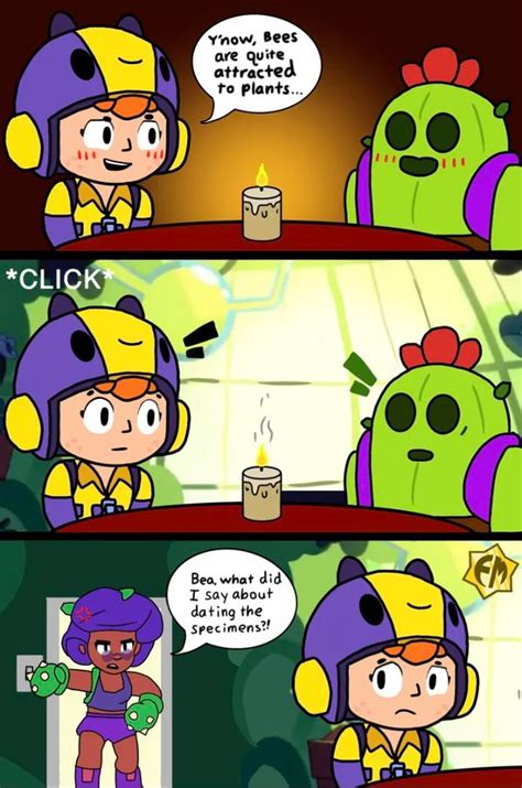 Spike X Bea Brawlstars Star Comics Star Character Blow Stars