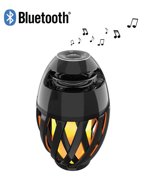 Lampe Enceinte Bluetooth Musicale Nomade Pvc Noir Pour Haut Parleur DECOTECH Leroy Merlin