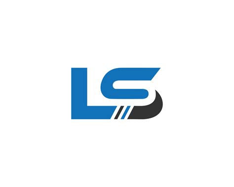 Trendy Letter LS Logo Design Creative Vector Symbol Illustration