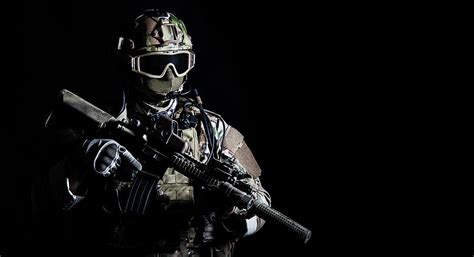 Special Forces Soldier With Rifle Photograph By Oleg Zabielin Fine