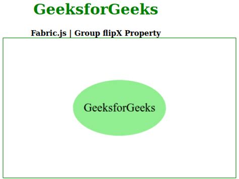 Fabric Js Group FlipX Property GeeksforGeeks