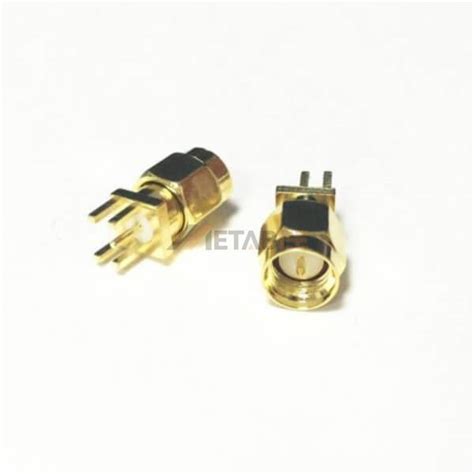 Sma Male Pcb Edge Mount Connector Straight 50 Ohm Metabeeai