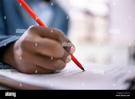 Script Grammar And Spelling Edit Book Text Proofreading Stock Photo Alamy