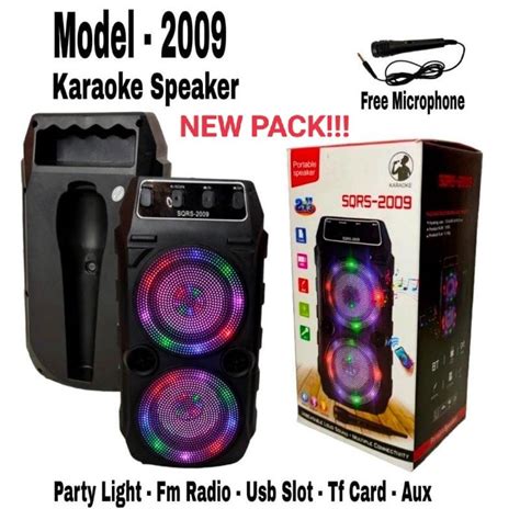 Jual Speaker Bluetooth Xtm 2010 Sqrs 2009 Led Plus Mic Karaoke X Bass
