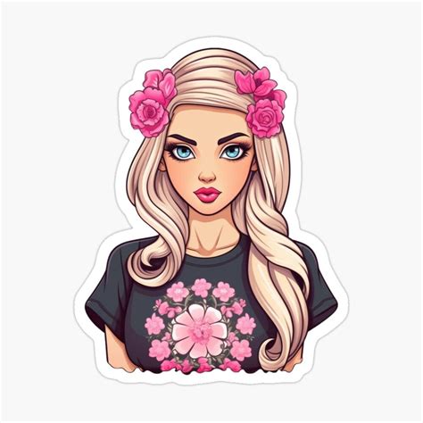 Cute Kawaiimadness Kawaii Barbie Sticker For Sale By Kawaiimadness7