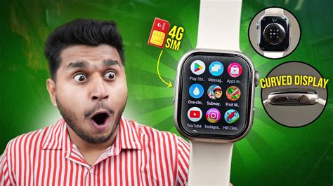 Curved Amoled Display 4g Android Smartwatch⚡️ With 2gb 16gb Storage💥 8mp Hd Camera Youtube