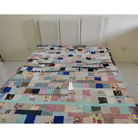 100 Handmade Patchwork Blanket Shopee Malaysia