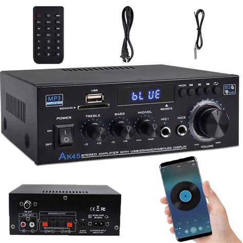 Wzmacniacz Bluetooth Stereo Hifi Radio Amplituner Multimedialny Karaoke Usb Sklep Opinie