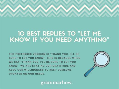 10 Best Ways To Say Let Me Know If You Have Any Quest