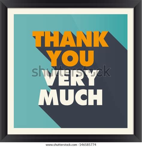 Thank You Card Poster Stock Vector Royalty Free 146585774 Shutterstock