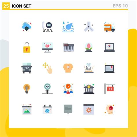 25 Universal Flat Colors Set For Web And Mobile Applications Web Hosting Water Drop Science